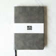 Leather Hard Cover Notebook - Grey
